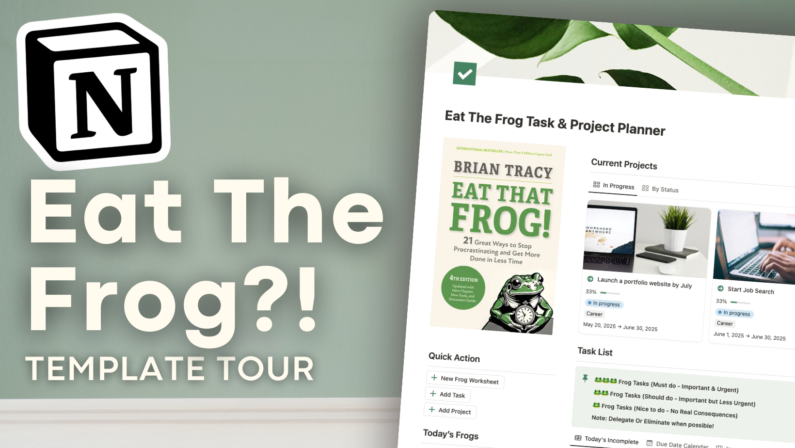 Eat That Frog Task Management: A Productivity System in Notion Based o ...