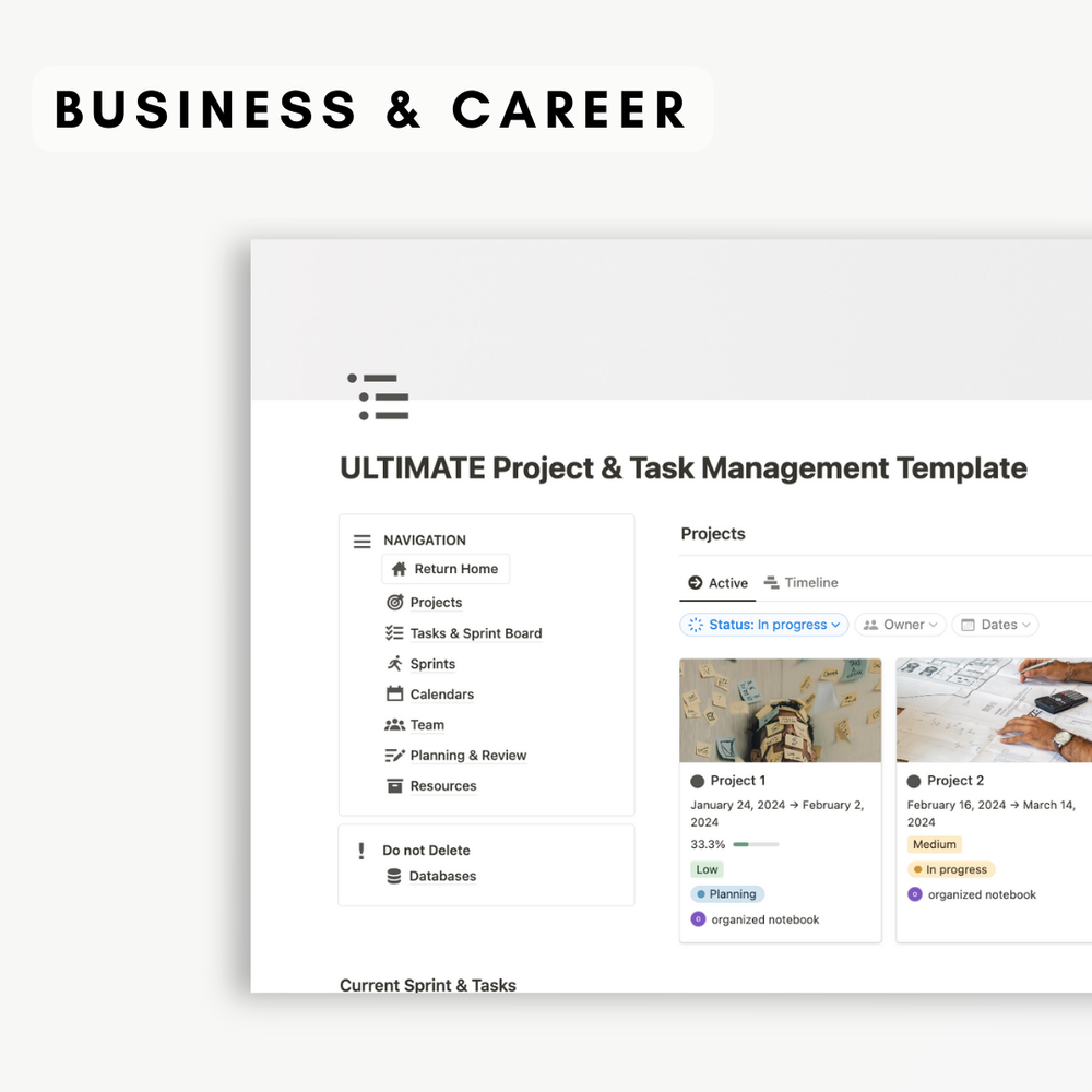 Notion Templates – The Organized Notebook
