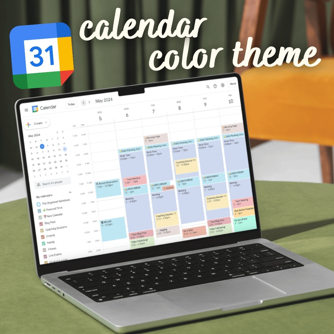 Google Calendar Color Schemes & Palette (with HEX Codes) – The ...