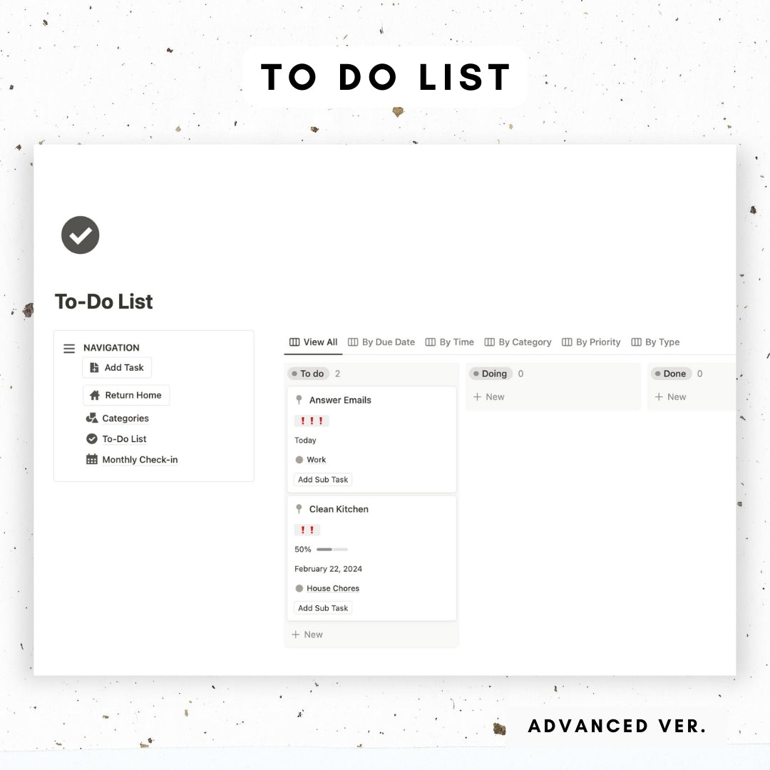 To-Do List Notion Template Bundle – The Organized Notebook