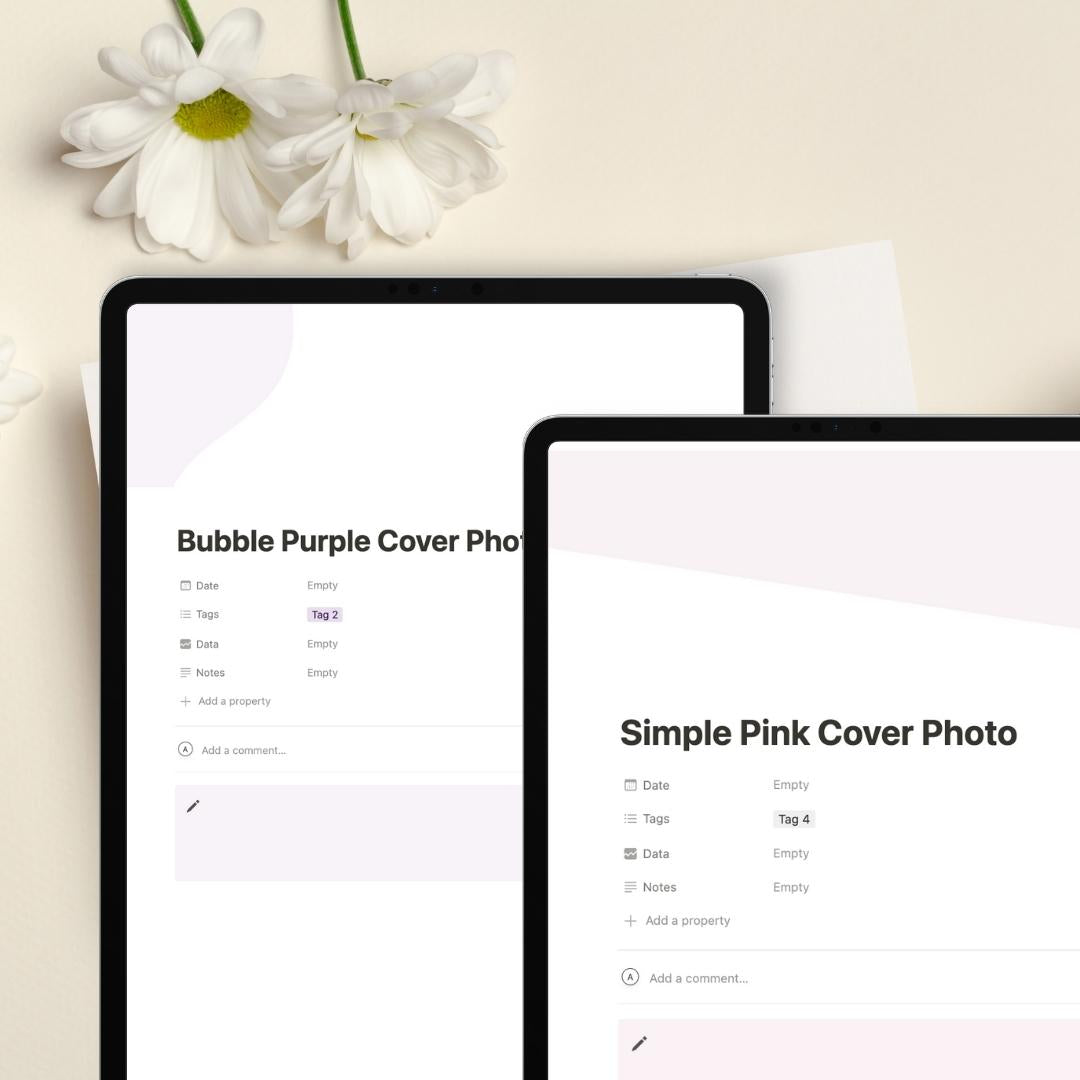 Notion Color Cover Photo Set - 36 Photos – The Organized Notebook
