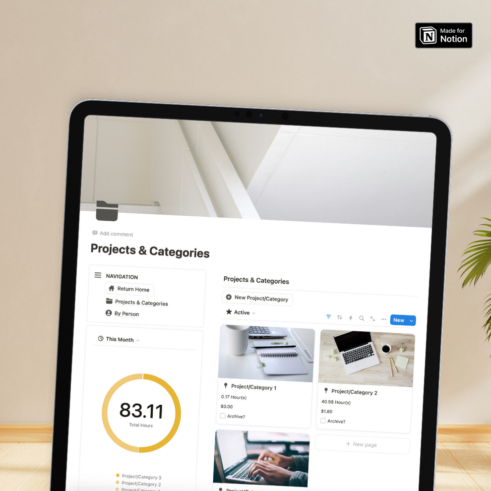 Timesheet Notion Template – The Organized Notebook