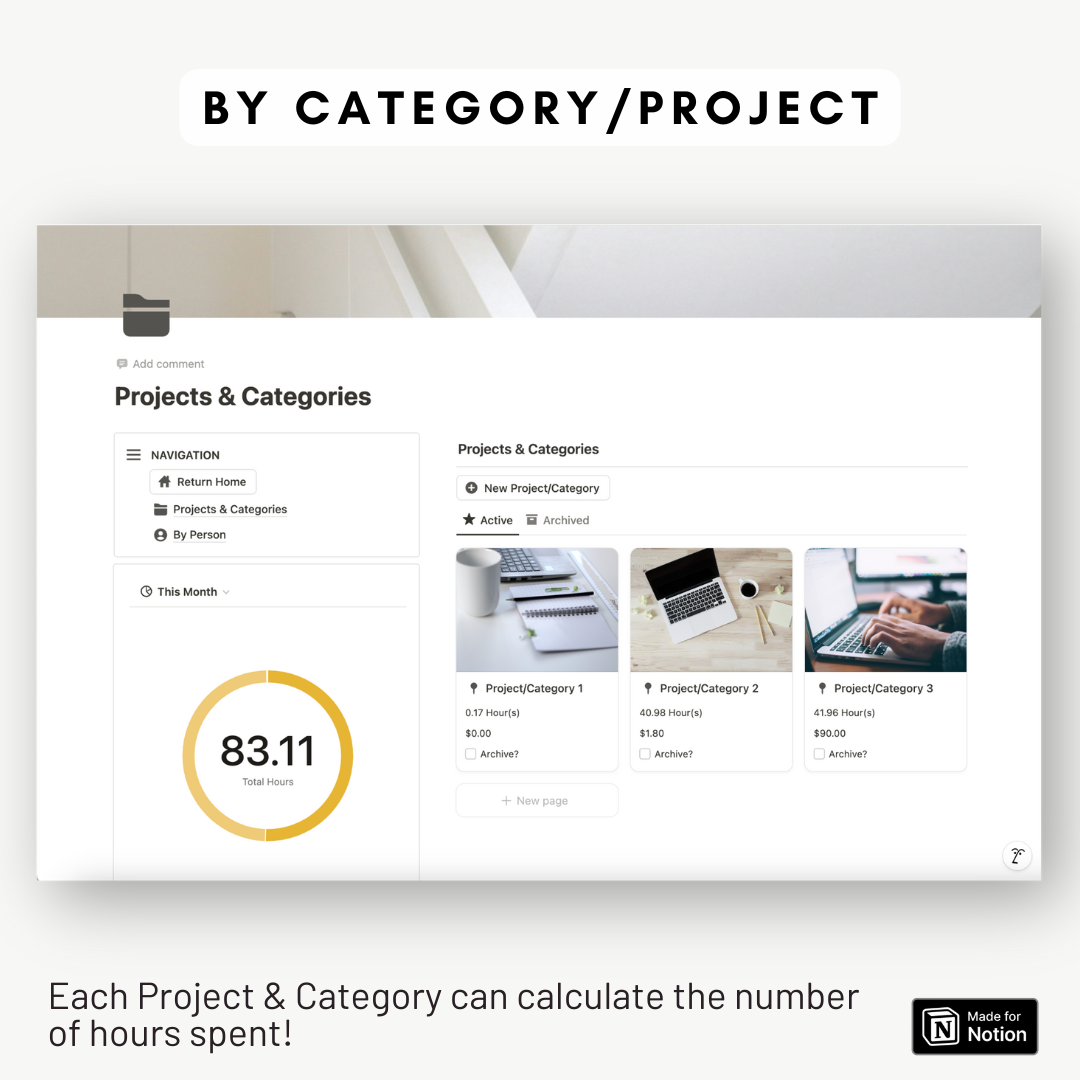 Timesheet Notion Template – The Organized Notebook
