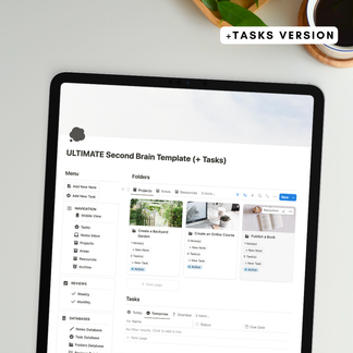 ULTIMATE Second Brain Notion Template – The Organized Notebook