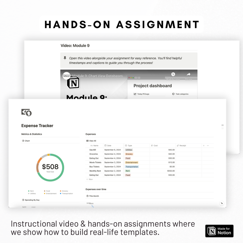 Notion Mastery Course: Learn by Building – The Organized Notebook