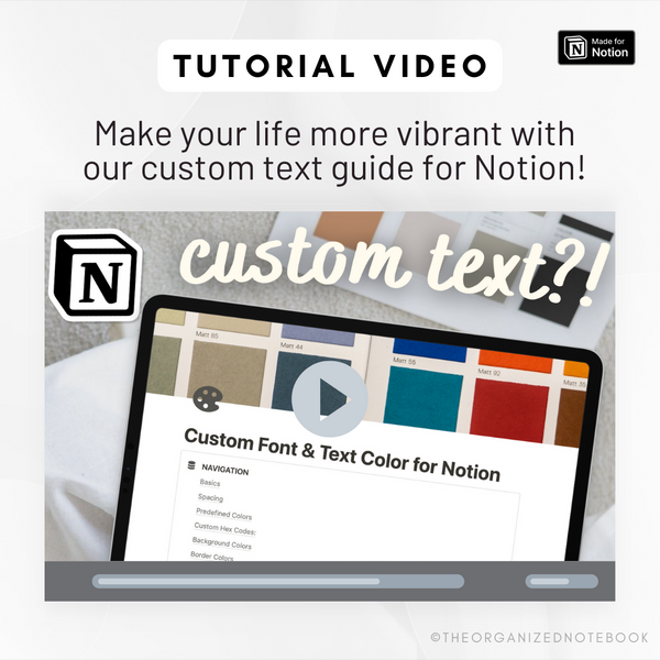 Notion Text & Font Cheat Sheet: KaTex & Equation Guide – The Organized Notebook