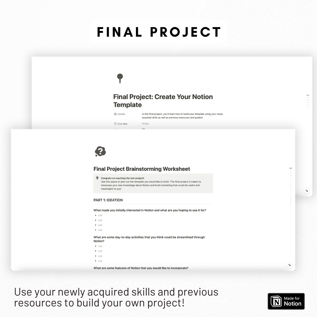 Notion Mastery Course: Learn by Building – The Organized Notebook