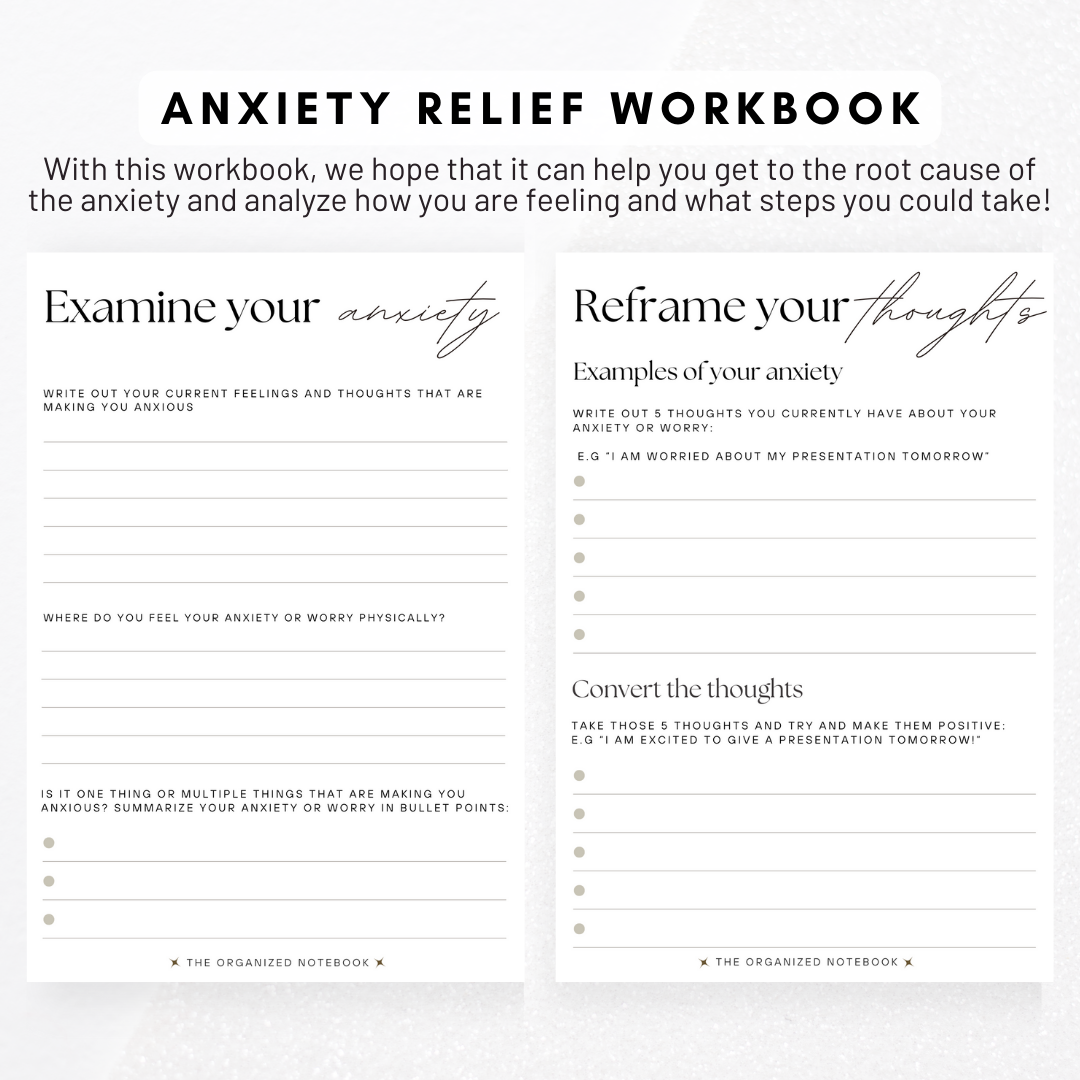Mental Health Guided Workbooks - Digital Printable PDF | A4 & Letter s ...