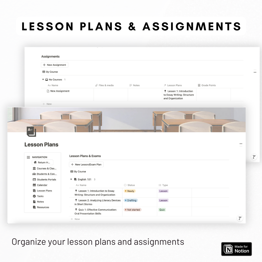 ULTIMATE Teaching Dashboard Notion Template - – The Organized Notebook