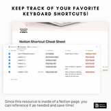 Notion Cheat Sheet: Keyboard Shortcuts – The Organized Notebook