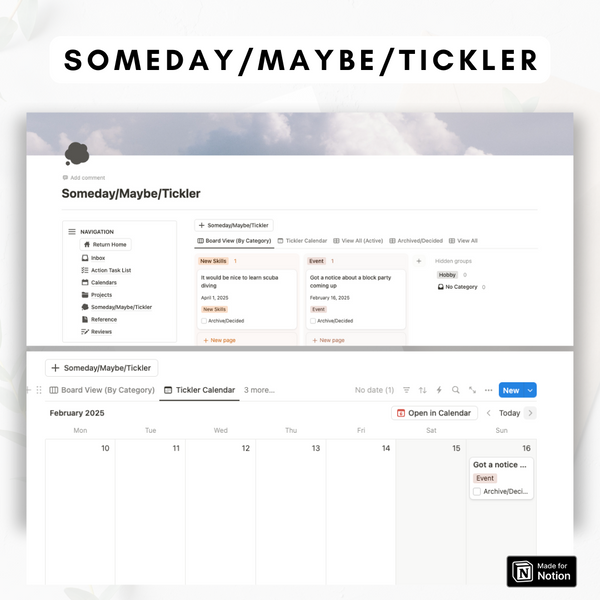 ULTIMATE Getting Things Done Notion Template – The Organized Notebook