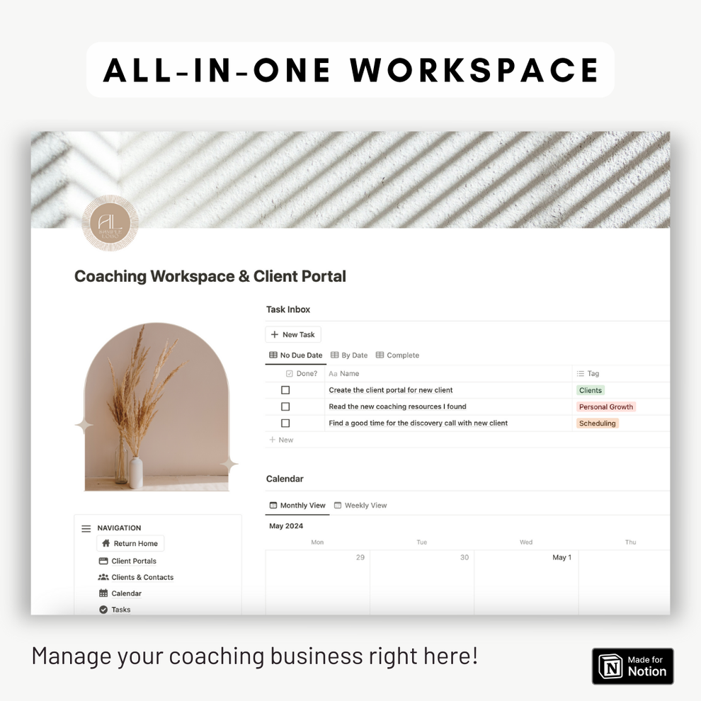 Ultimate Coaching Workspace & Client Portal Notion Template – The ...
