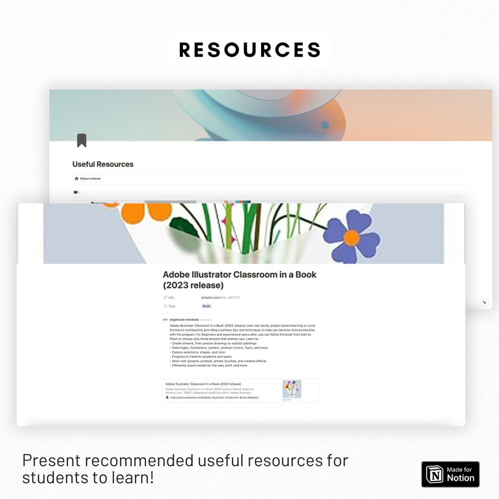 Digital Course Platform Notion Template – The Organized Notebook