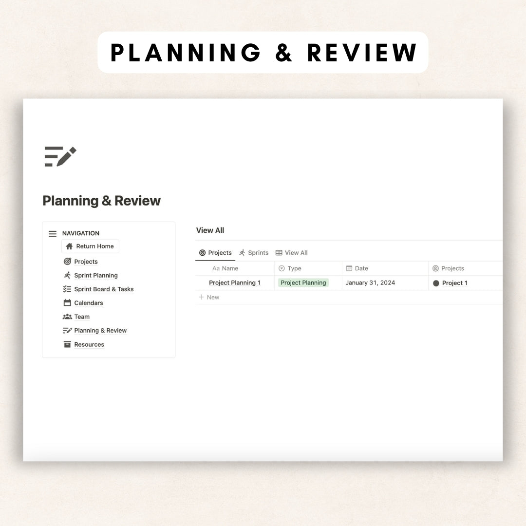ULTIMATE Project & Task Manager Notion Template – The Organized Notebook
