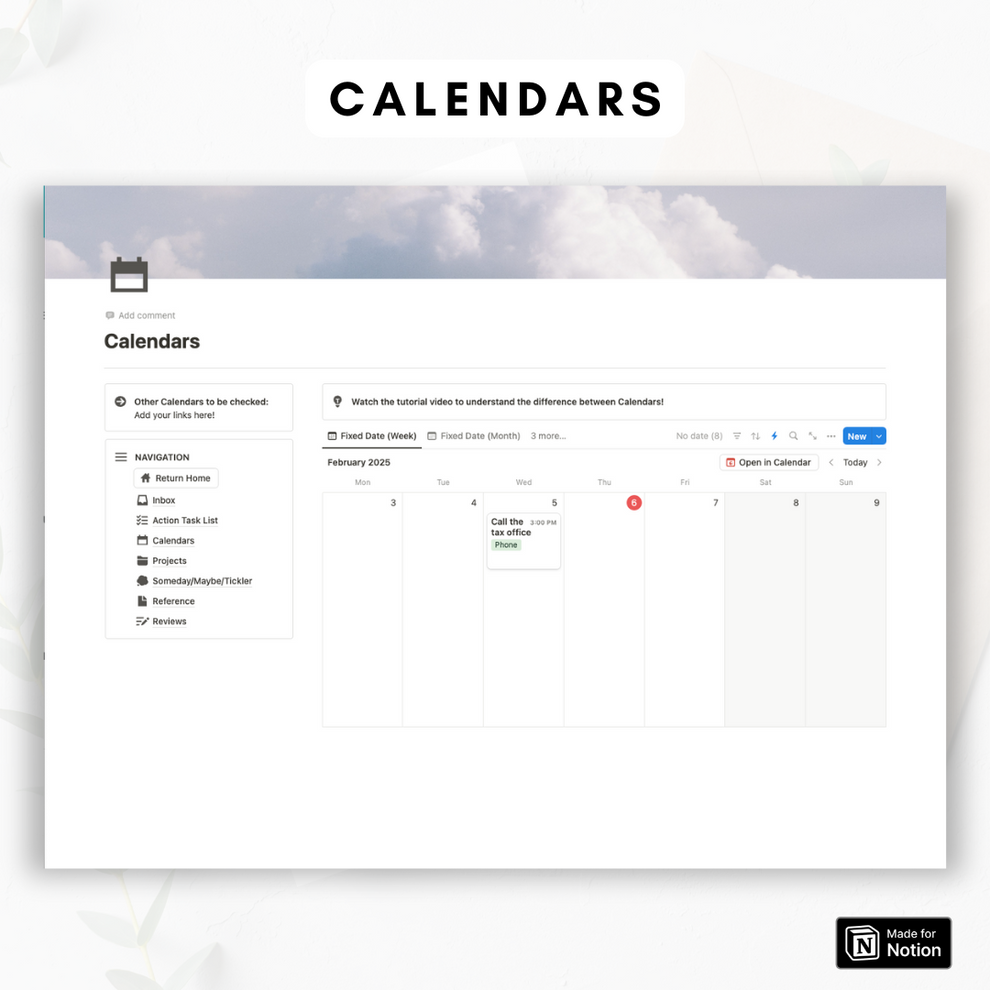ULTIMATE Getting Things Done Notion Template – The Organized Notebook