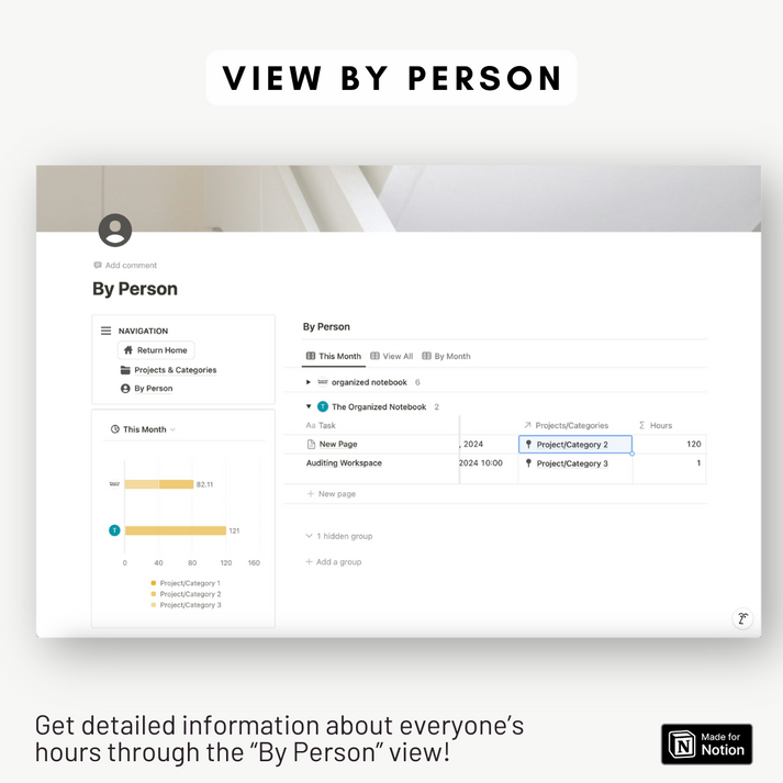 Timesheet Notion Template – The Organized Notebook