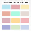 Google Calendar Color Schemes & Palette (with HEX Codes) – The ...