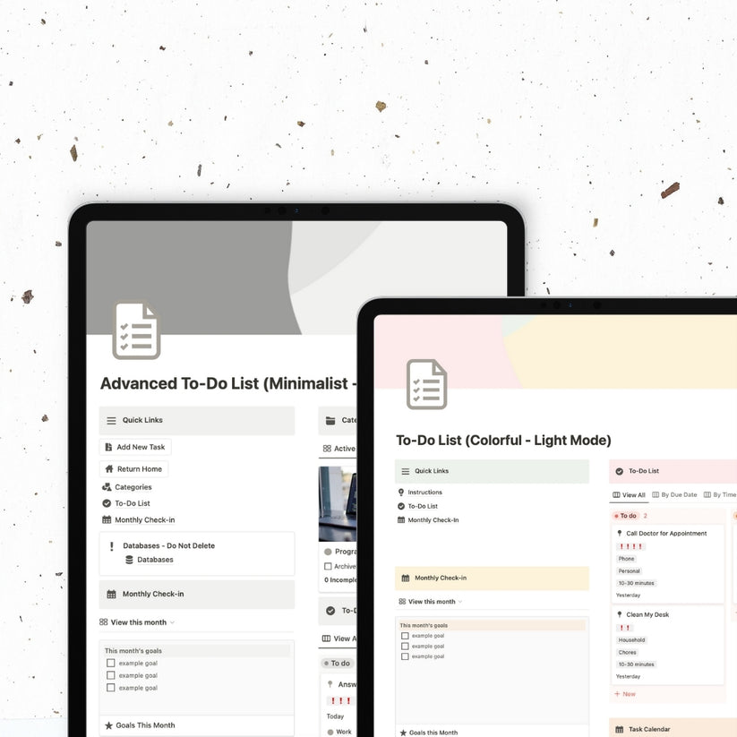 To-Do List Notion Template Bundle – The Organized Notebook