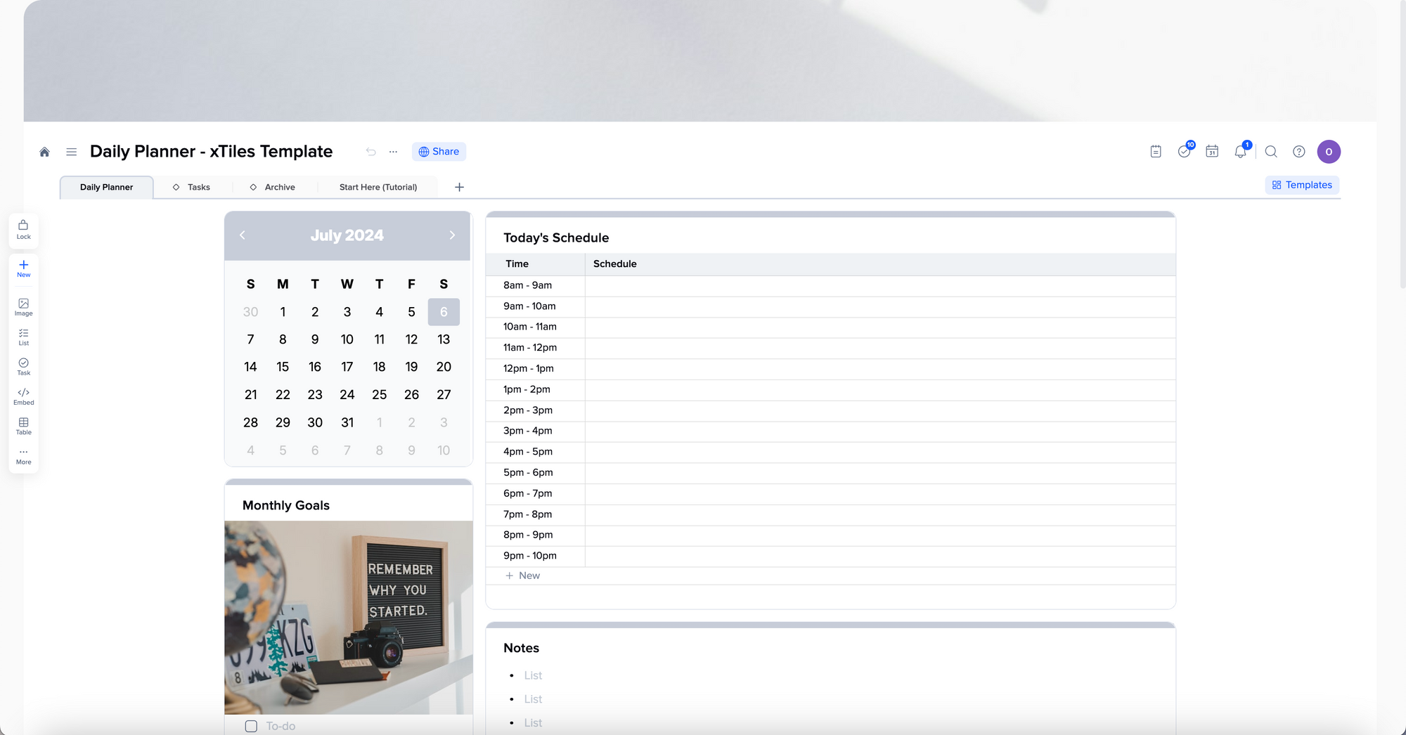 xTiles – The Organized Notebook
